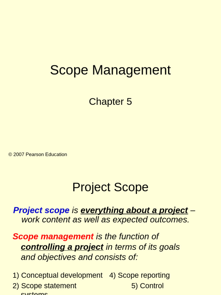 Project Management Chapter 5 | PDF | Business