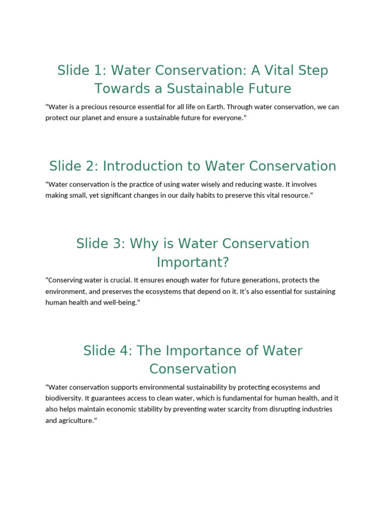 Water Conservation | PDF | Water Conservation | Water