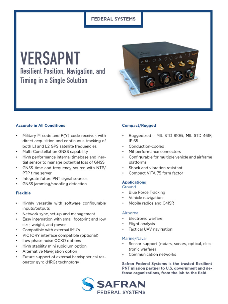 VERSAPNT | PDF | Navigation | Telecommunications