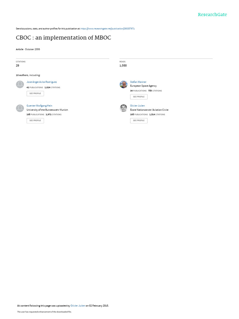 CBOC_an_implementation_of_MBOC | PDF | Spectral Density | Modulation