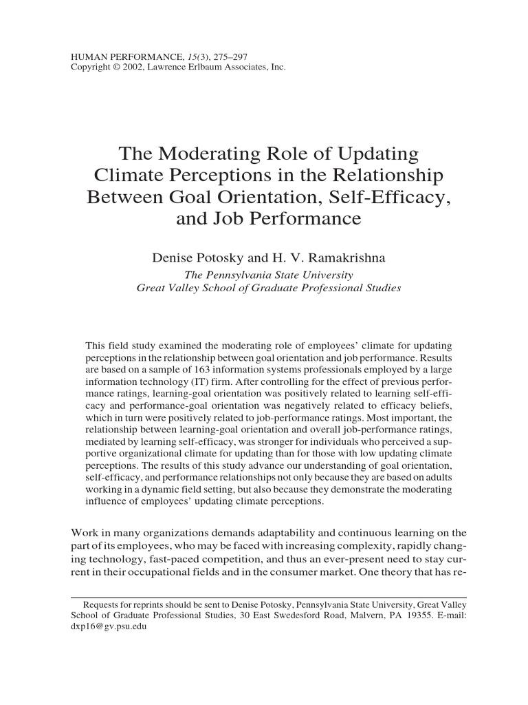 JURNAL SDM MEDIASI-The Moderating Role of Updating Climate Percep | PDF ...