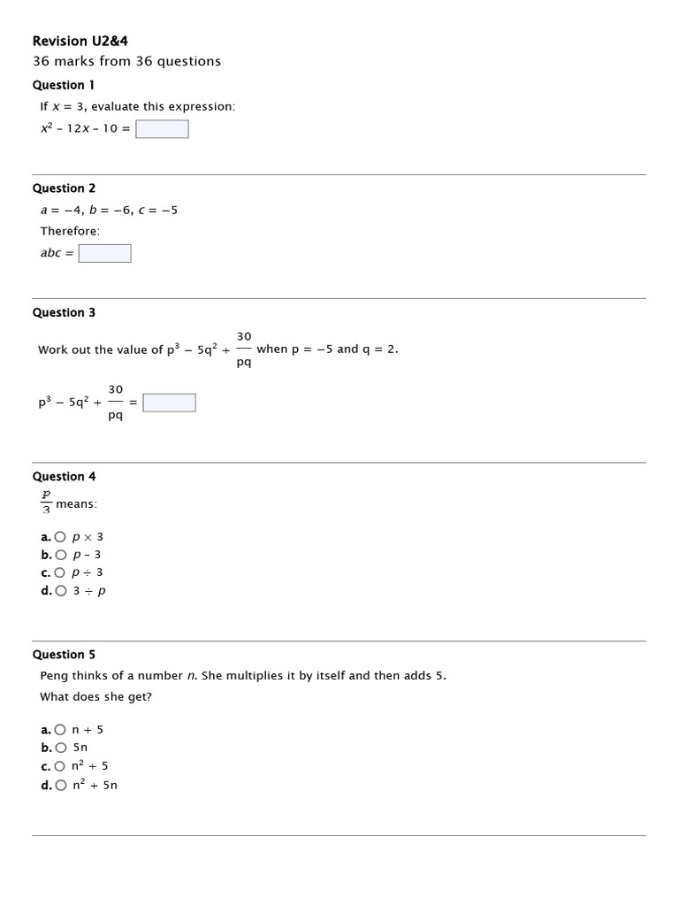 Revision-U2&4- | PDF | Area | Triangle
