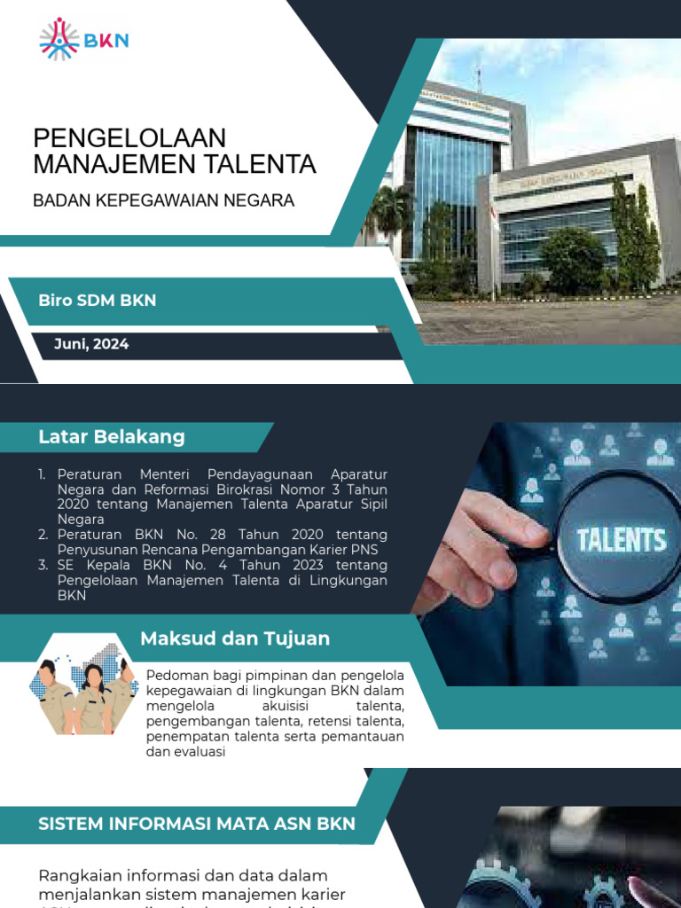 Manajemen Talenta BKN (Si Mata ASN) Revisi 070723 - Untuk Umum | PDF