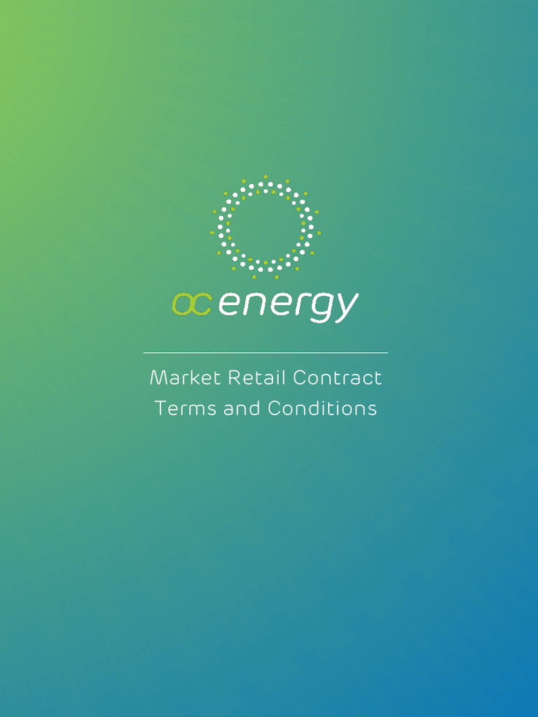 OC Energy Market Retail Contract | PDF | Contractual Term | Value Added Tax