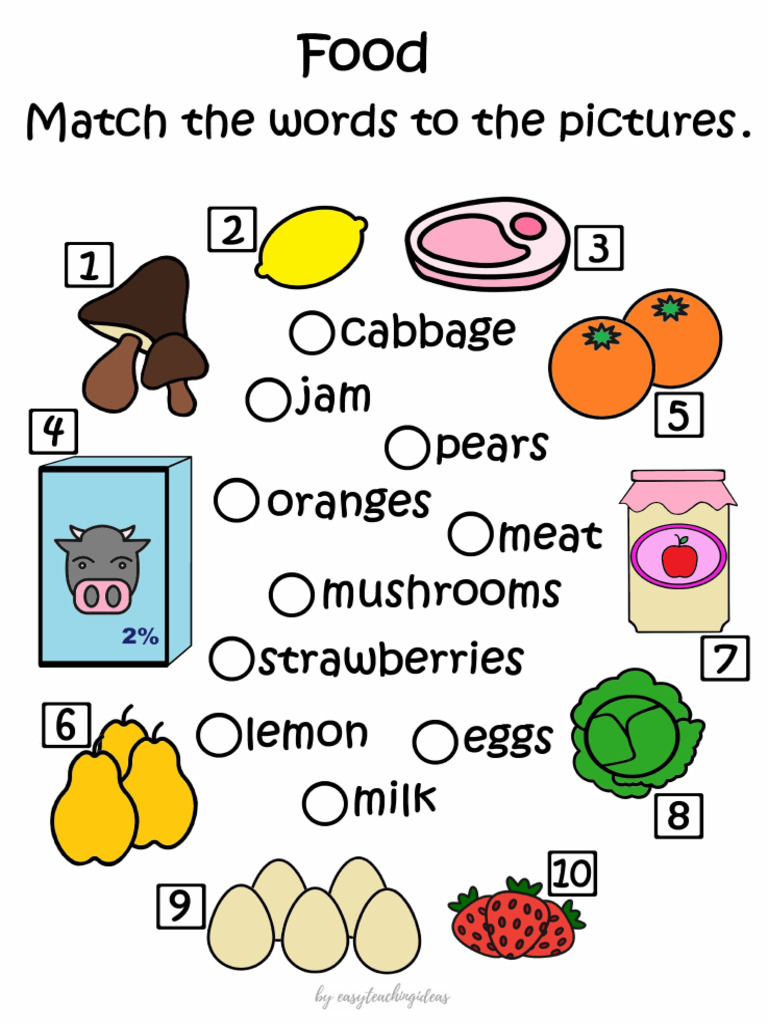 Food Worksheets | PDF