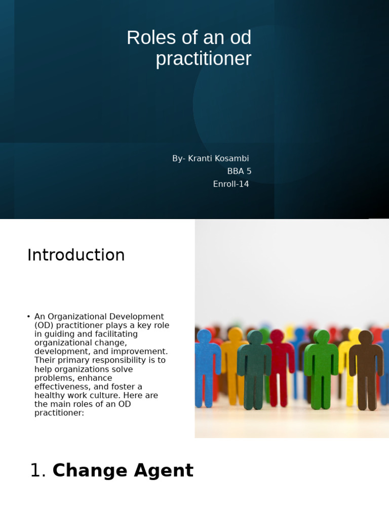Roles of An Od Practitioner OCOD | PDF | Organization Development ...