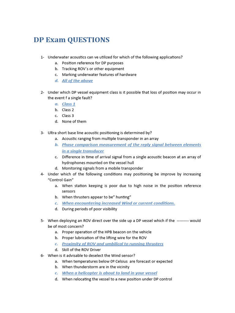 DP Exam Questions and Answers Guide | PDF