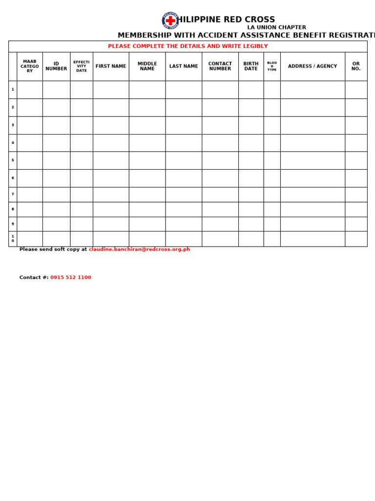 Maab Form Bulk | PDF