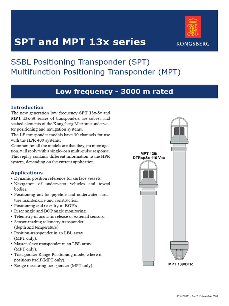 160872ad Sptmpt 13x St Product Specification | PDF | Telemetry ...