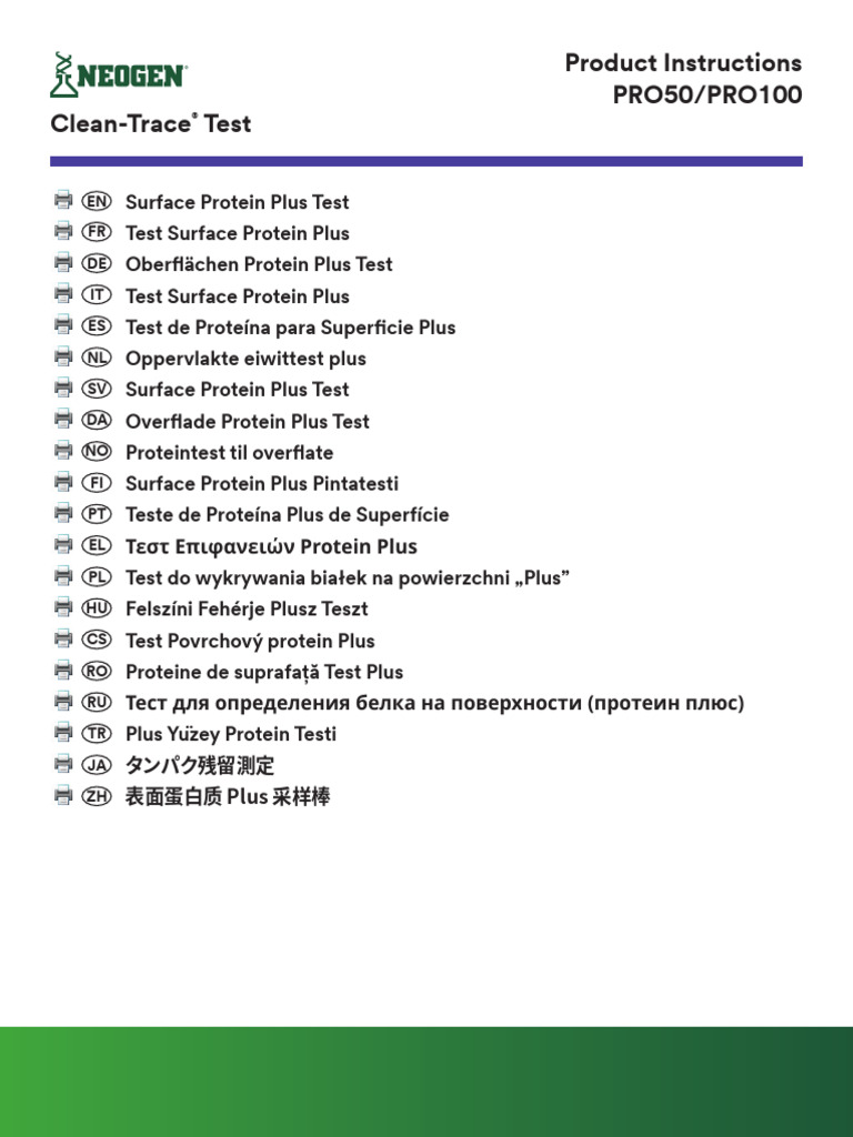 Neogen FS00927A Insert | PDF | Disinfectant