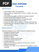 Piping Modeling in E3d | PDF | Teaching Methods & Materials