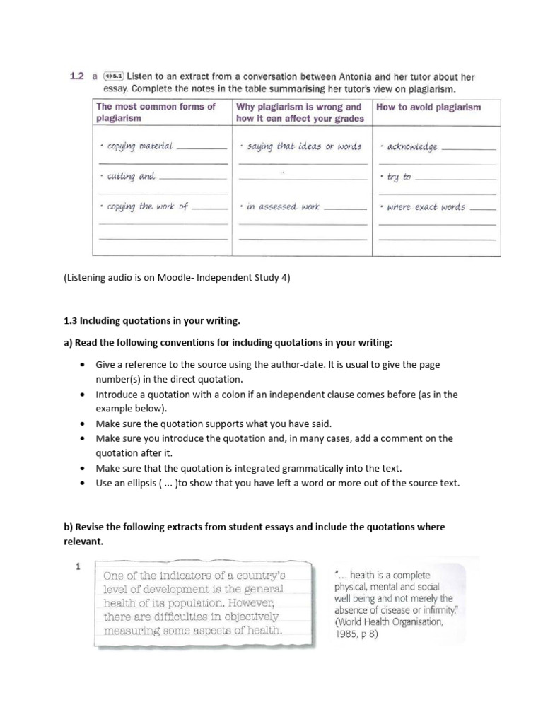 Including Quotations in Writing Guide | PDF