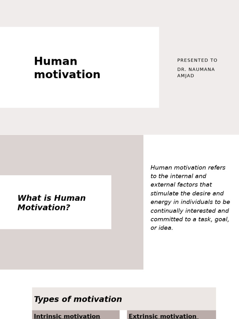 Presentation 23 | PDF | Motivational | Motivation