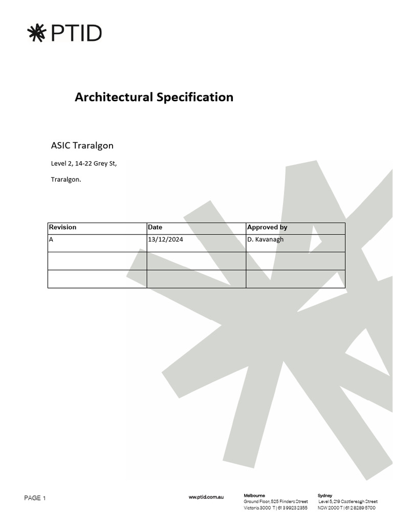 24-0134-Architectural Specification Rev A | PDF | Pipe (Fluid ...
