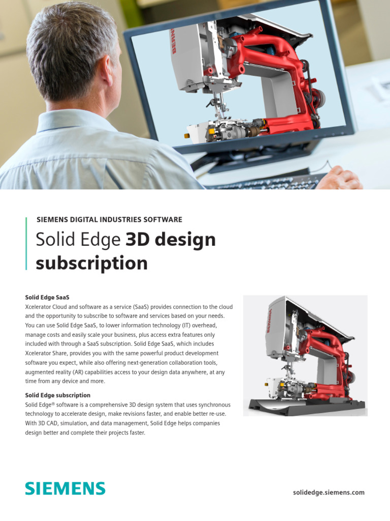 Siemens SW Solid Edge 3D Design | PDF | Software As A Service ...