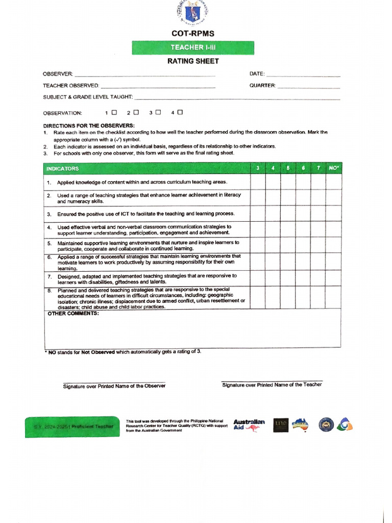CO Indicators SY 2024 2025 | PDF