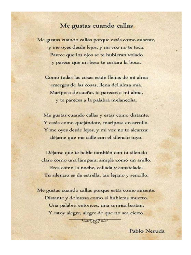 Me Gustas Cuando Callas | PDF