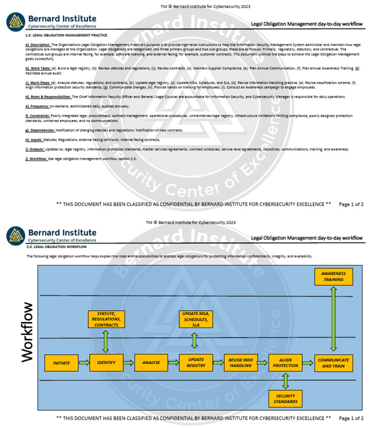 BIC Legal Obligation Management Practice and Workflow.pdf | PDF ... BIC Legal Obligation Management Practice and Workflow.pdf | PDF ...