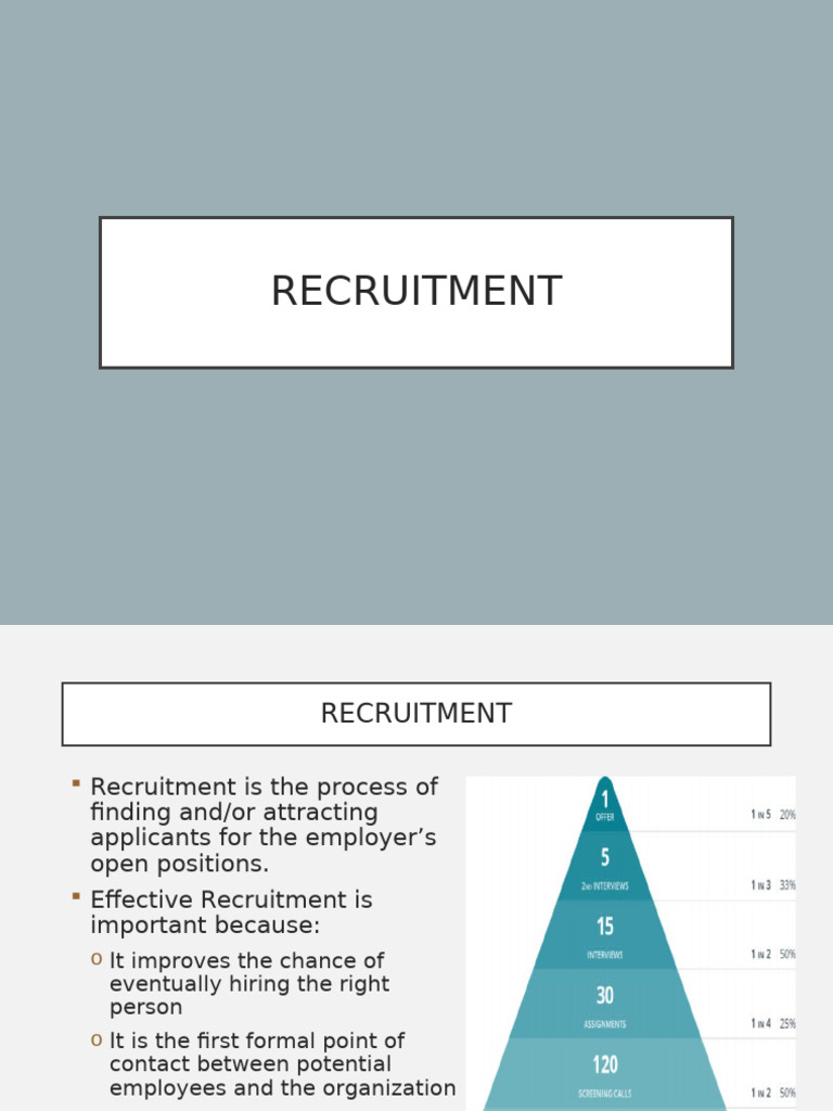 Recruitment | PDF | Recruitment | Employment