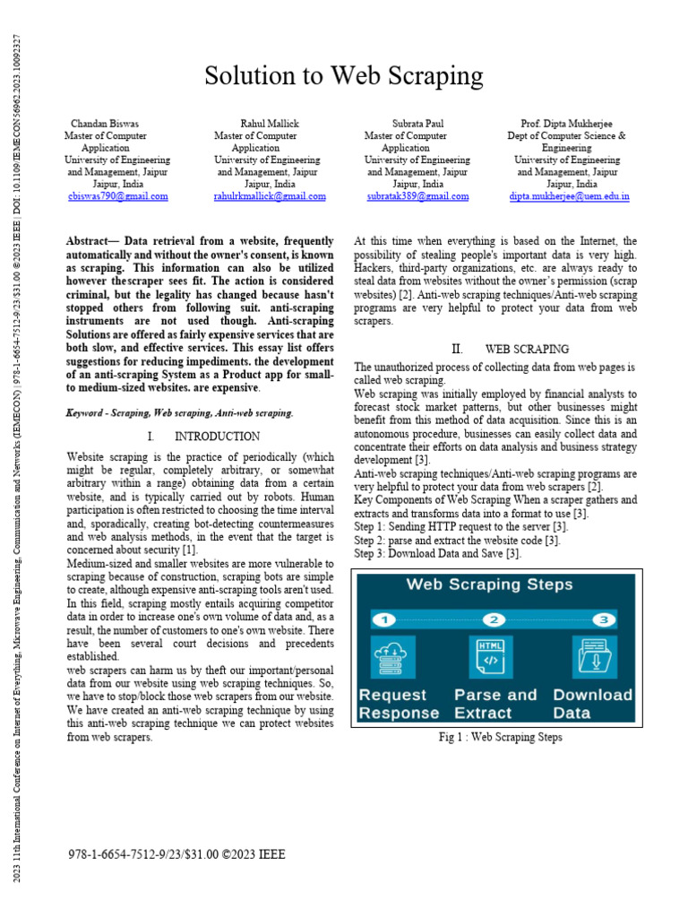 Solution To Web Scraping | PDF | World Wide Web | Internet & Web