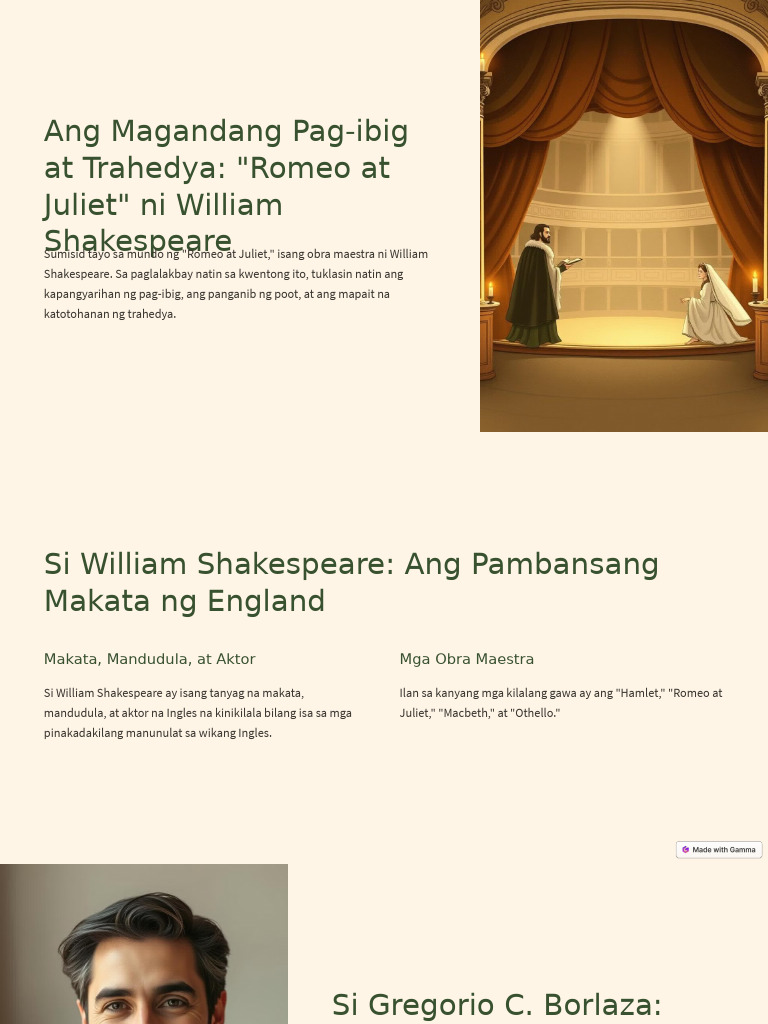 Ang Magandang Pag Ibig at Trahedya Romeo at Juliet Ni William ...