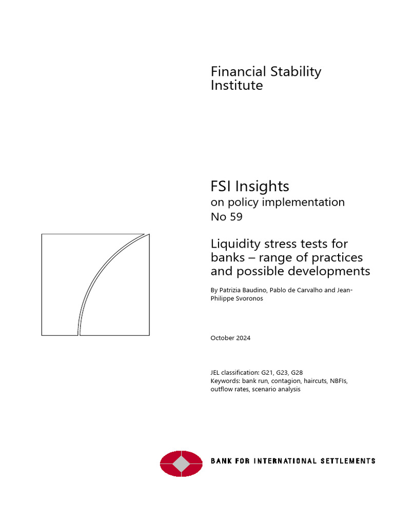 Liquidity Stress Tests in Banking | PDF | Stress Test (Financial) | Banks