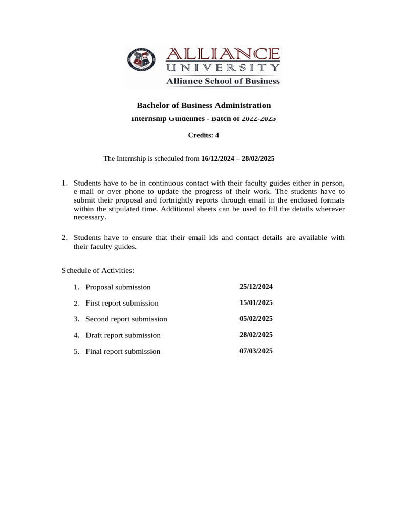 ASOB - BBA - IIP Guidelines - 2022 - 25 | PDF | Methodology | Data