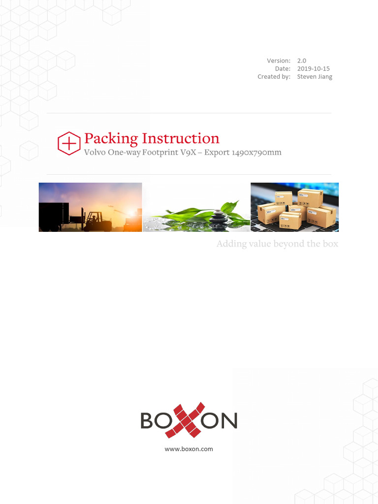 Intelligent Packaging Solutions by Boxon | PDF | Pallet