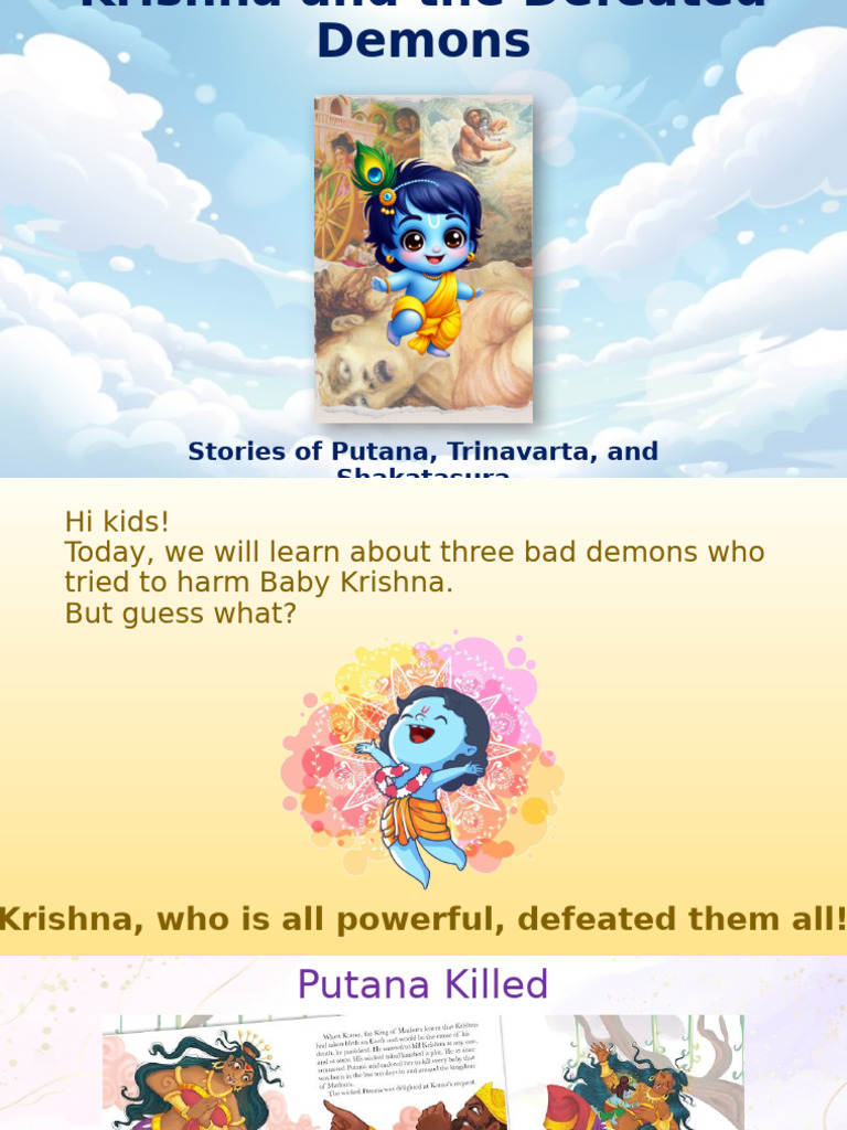 Krishna and the Defeated Demons | PDF