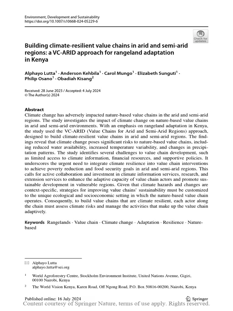 Building_climate-resilient_value_chains_in_arid_an | PDF | Climate ...
