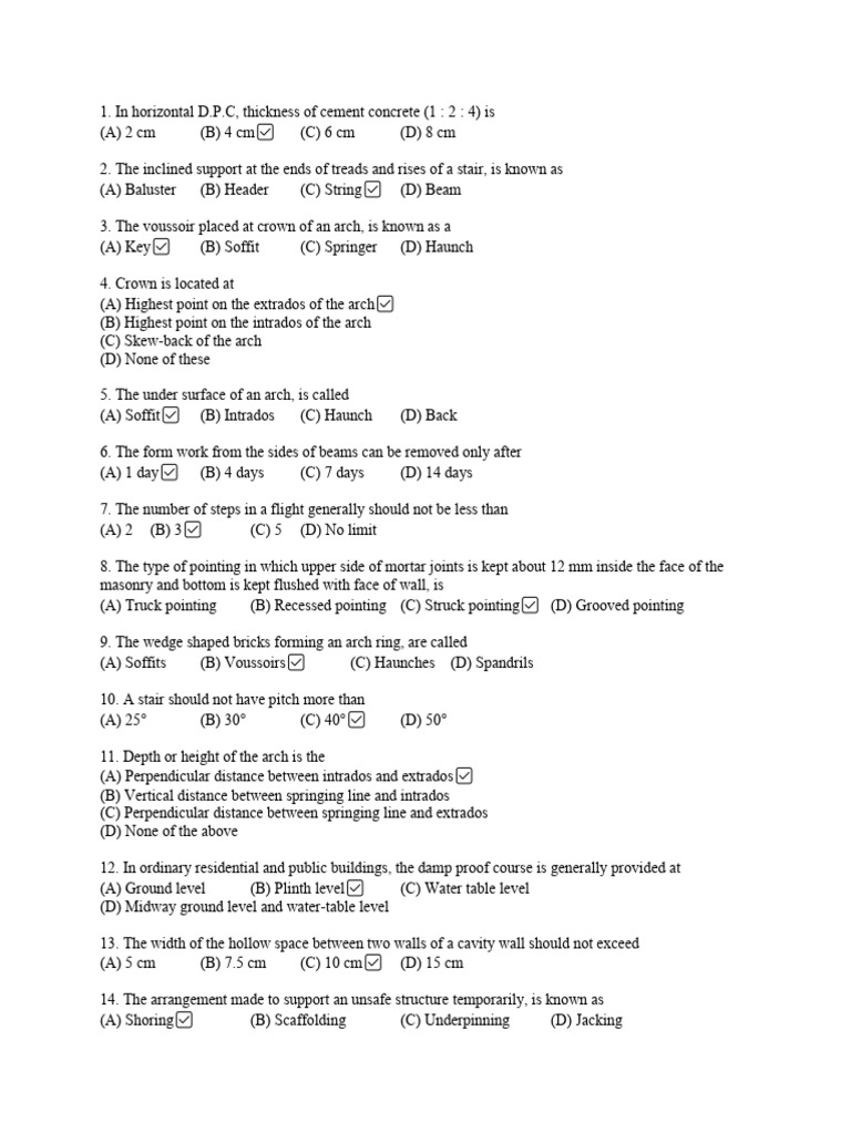 EC320-SPL CAT2 D&E Group 2023-24-Marking Scheme | PDF | Plaster | Architectural Elements
