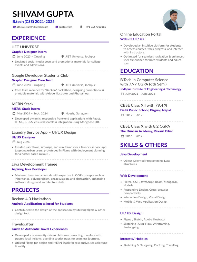 SHIVAM_RESUME | PDF | Web Development | Computing