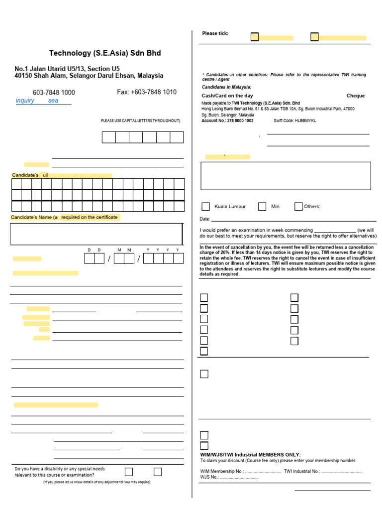 BGAS-CSWIP Painting Inspection Application Form | PDF | Legal Liability ...