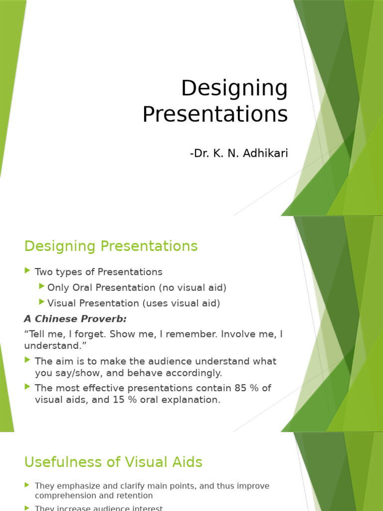 Effective Presentation Design Tips | PDF | Computing
