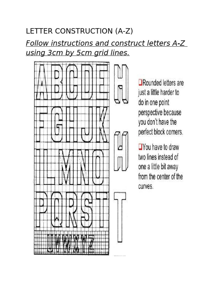 Letter Construction | PDF