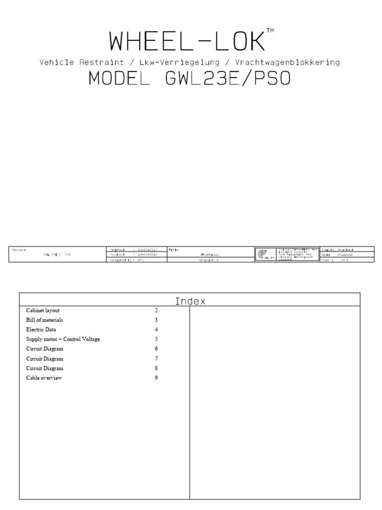 GWL 2300 Schematic Wiring | PDF