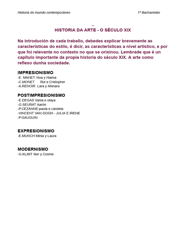 Historia Da Arte | PDF