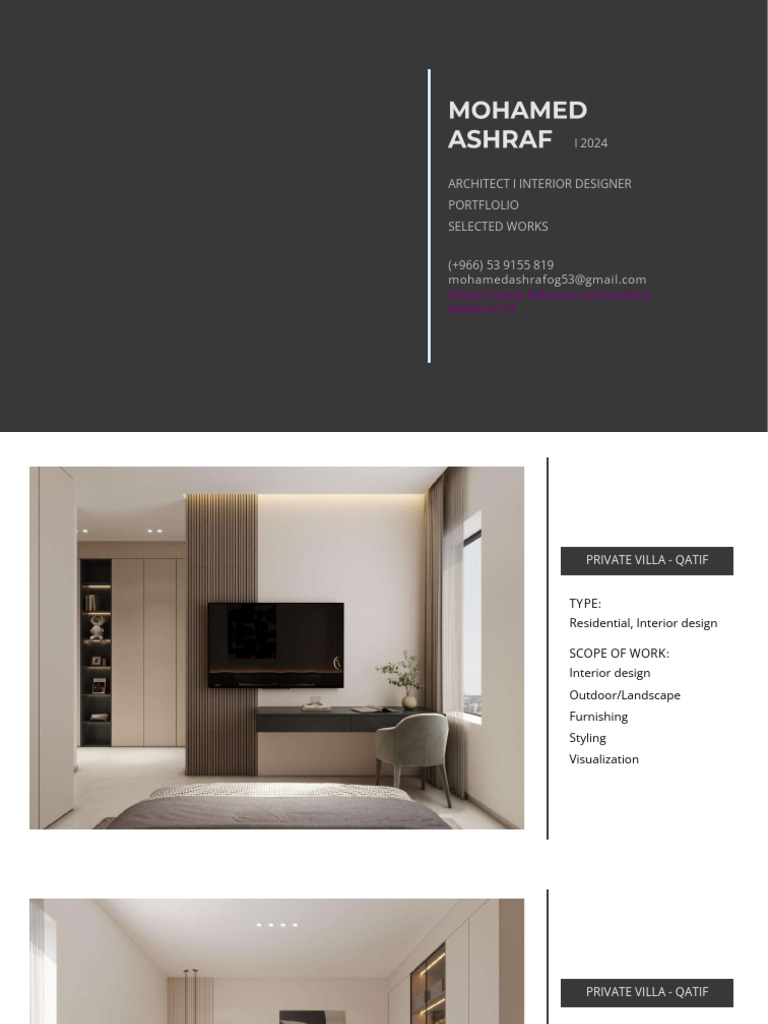 Mohamed Ashraf (Portfolio) - Compressed | PDF | Interior Design | Consumers