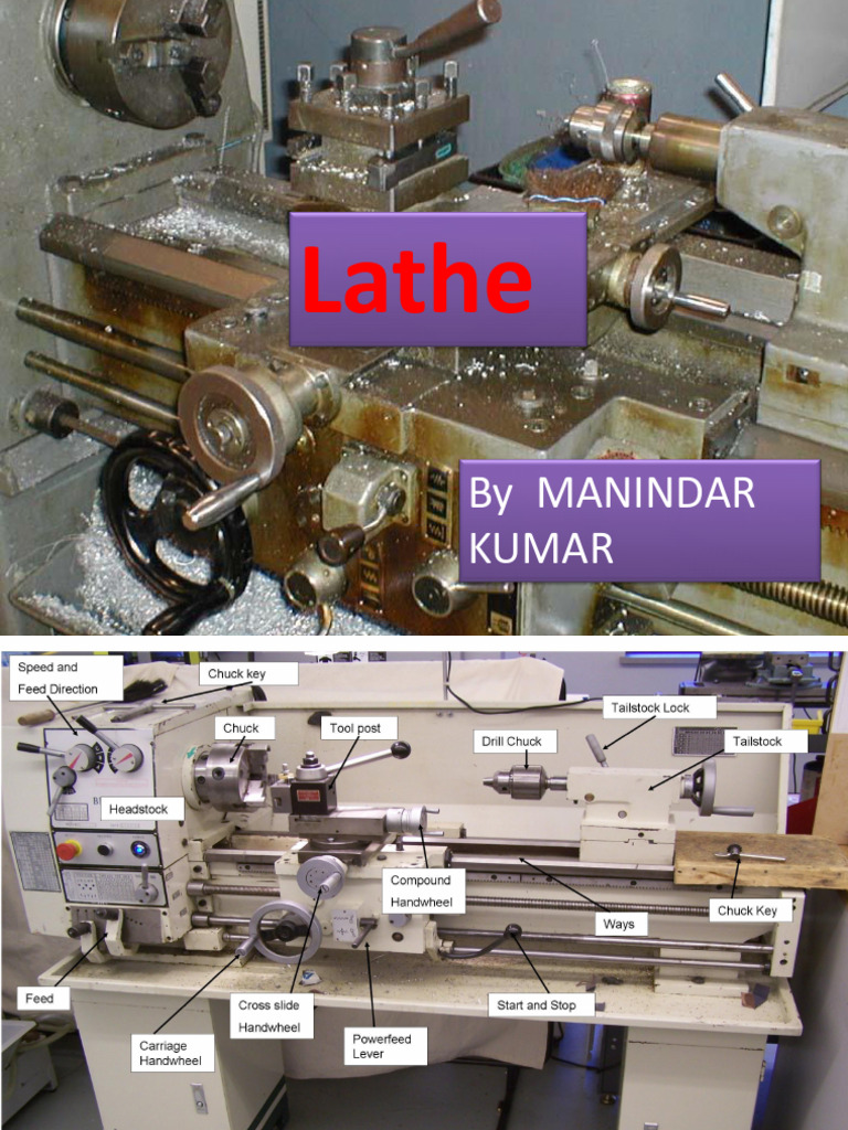 Lathe | PDF | Drilling | Cutting Tools