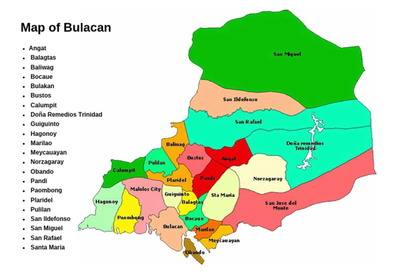 Map of Bulacan | PDF