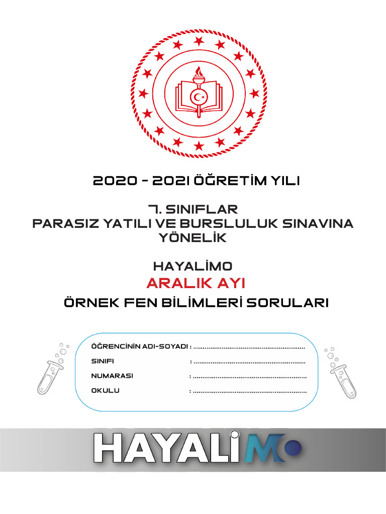 7.sinif Aralik Hayali̇mo Örnek Soru | PDF