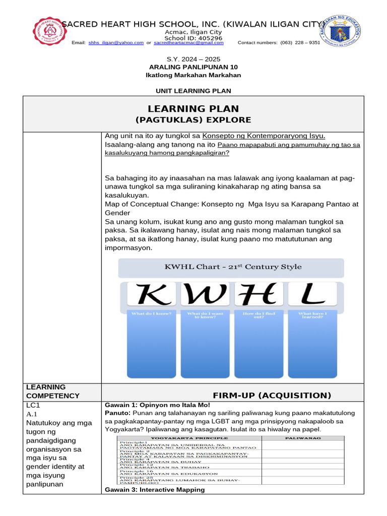 Arpan 10-q3 - Unit Learning Plan | PDF