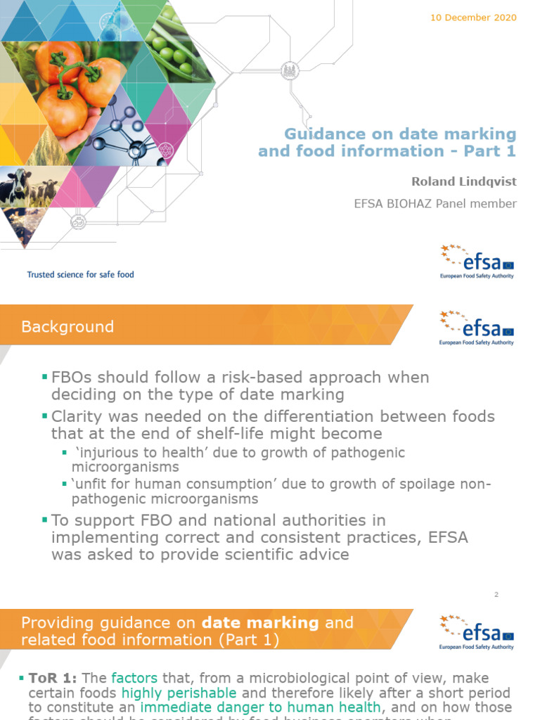 Date Marking Guidance for Food Safety | PDF | Shelf Life | Microorganism
