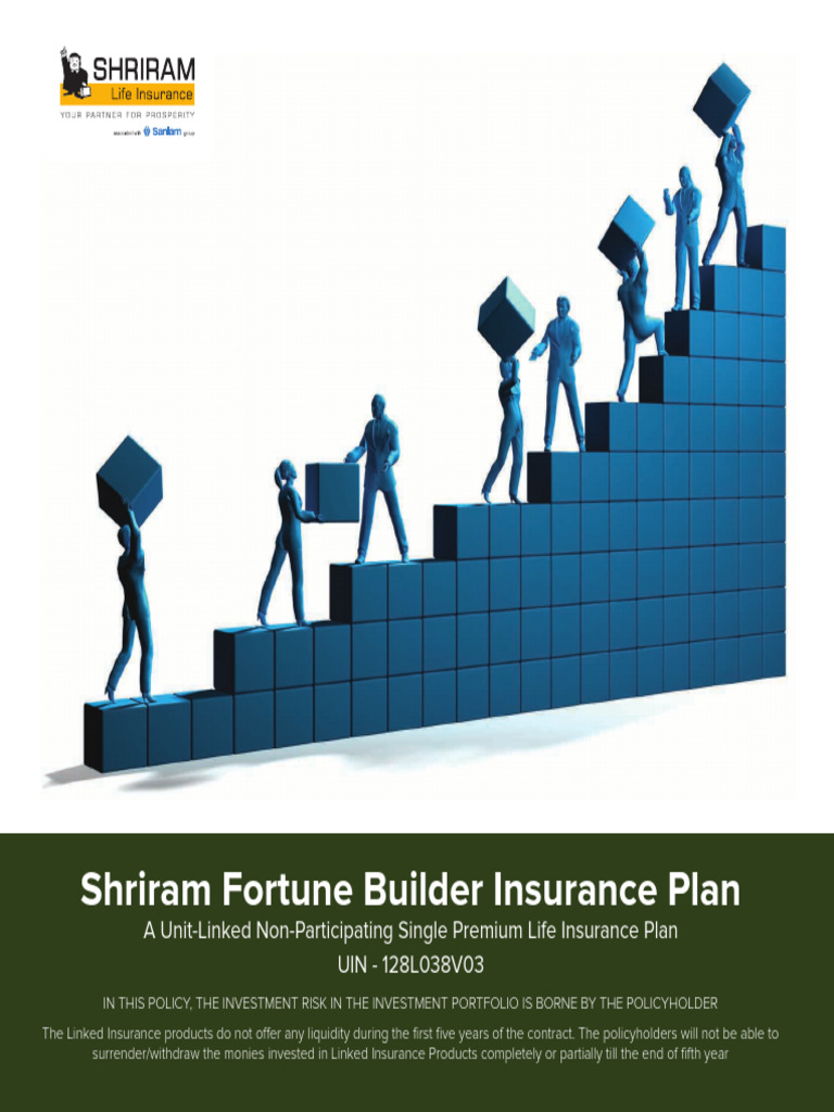 Shriram Fortune Builder Insurance Plan | PDF | Insurance | Life Insurance