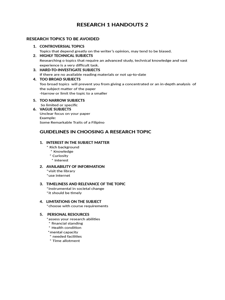 Handouts 2 | PDF | Knowledge | Behavioural Sciences