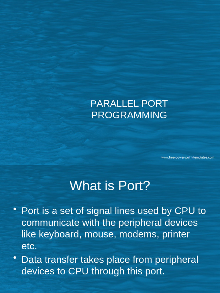 Parallelportprogramming | PDF