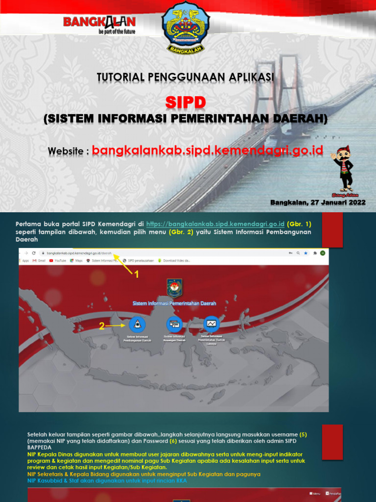 Panduan SIPD Bangkalan 2022 | PDF