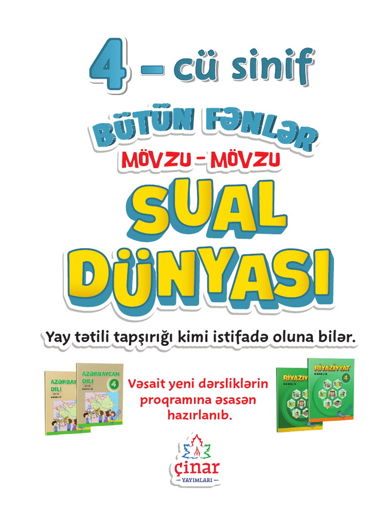 4 Cü Sinif Mövzu Mövzu Sual Dünyası Yeni Dərsliyə Uyğun | PDF