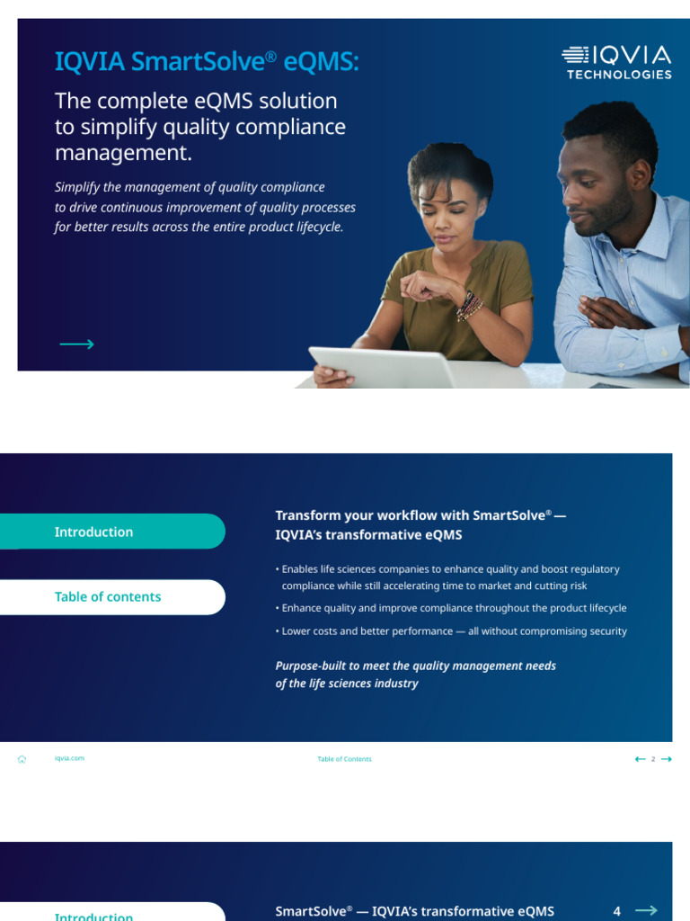 Smartsolve-Eqms-Connected-Integrated-Compliant Quality | PDF | Audit ...