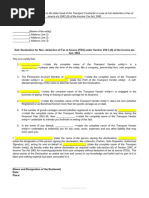 No PE Declaration | PDF | Business | Finance & Money Management